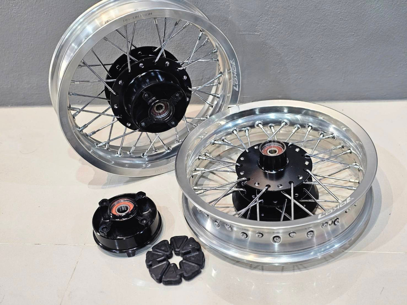 8ft-MONKEY GROM DAX Spoke Silver Wheel Set (FR ABS対応) （税別・送料込） – 8ft ...